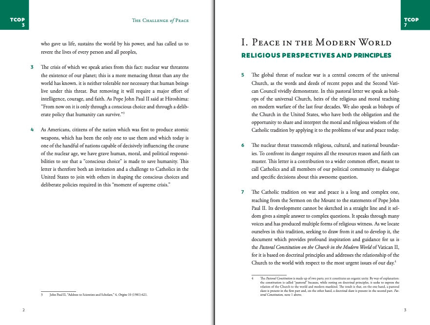 The Challenge of Peace: God’s Promise and Our Response – Ascension