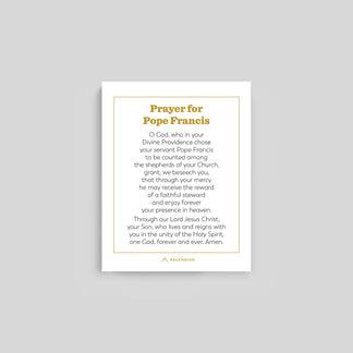 Pope Francis Prayer Cards – Ascension
