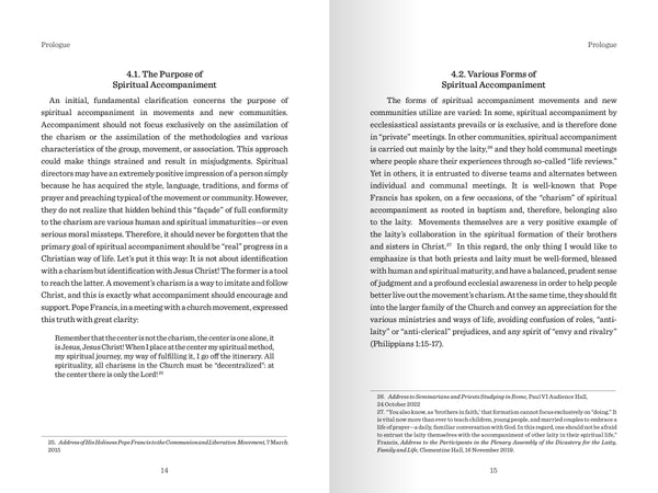 Spiritual Accompaniment in Movements and New Communities: Aiding Human ...