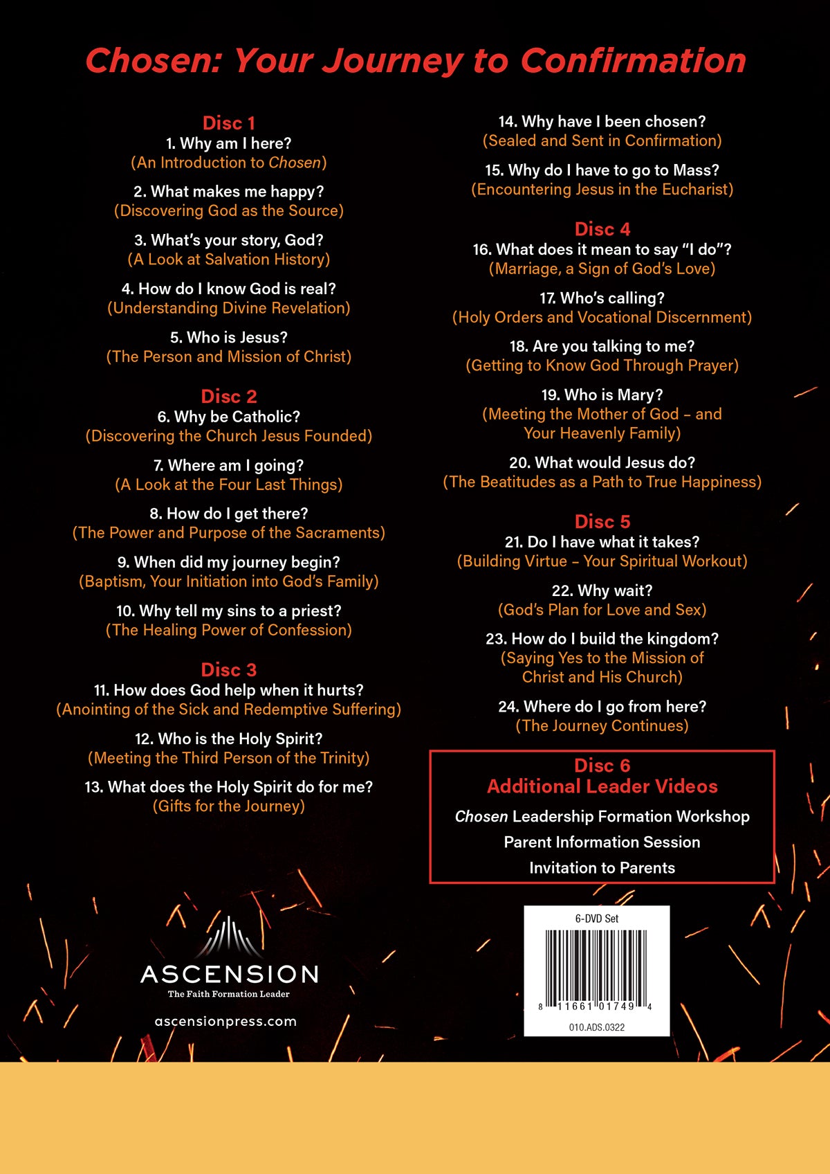 Chosen: Your Journey to Confirmation, DVD Set – Ascension